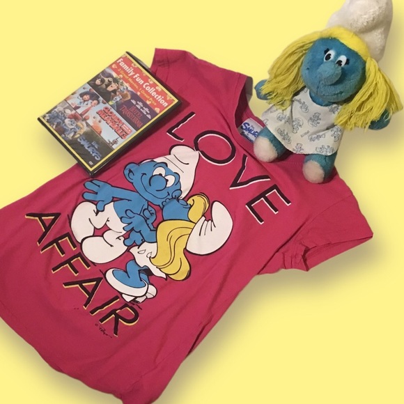 Smurfs | Toys | Vintage Smurfette Stuffie With Pink Smurf Tshirt And ...